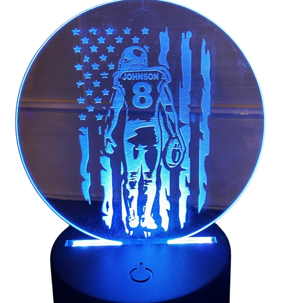 LED Football Player Nightlight – PMJ Printing LLC